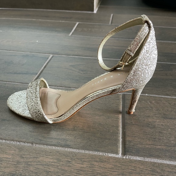 Shoes | Sparkly Gold 2 Inch Heels | Poshmark
